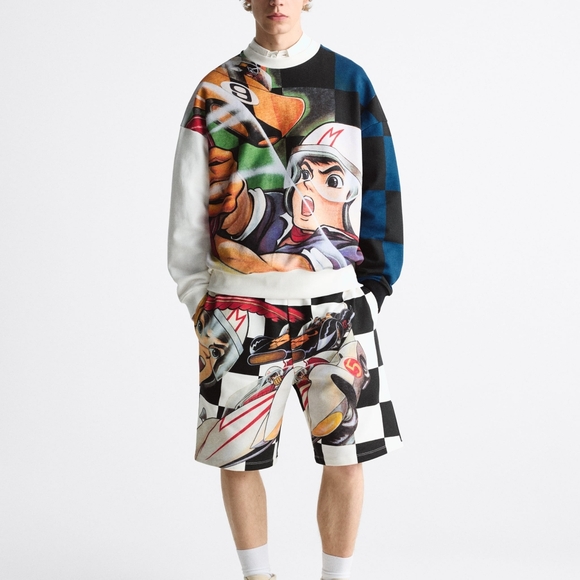 Zara | Shirts | Speed Racer X Zara Collaboration Graphic Sweatshirt Lg ...